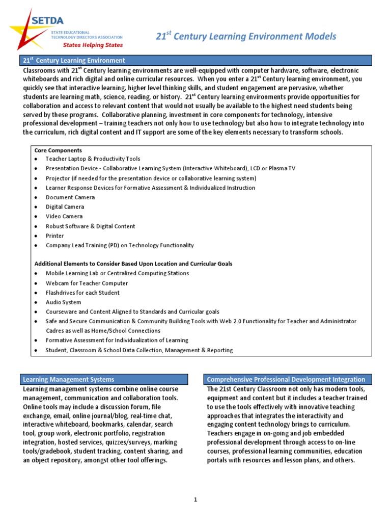 21st Century Classroom Essentials | PDF | Educational Assessment ...