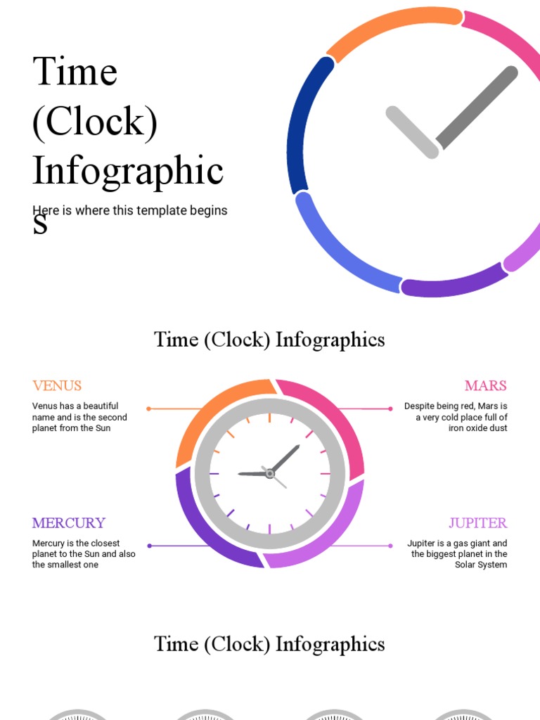Time (Clock) Infographics by Slidesgo | PDF | Solar System | Planets