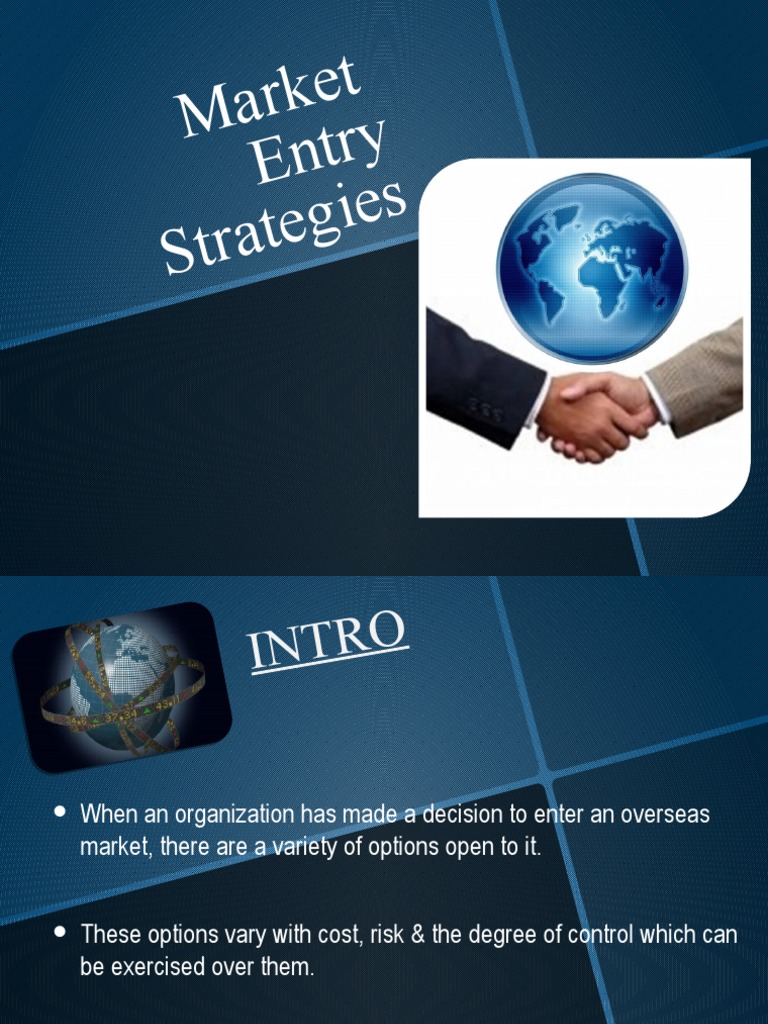 Market Entry Strategies | PDF | Franchising | License