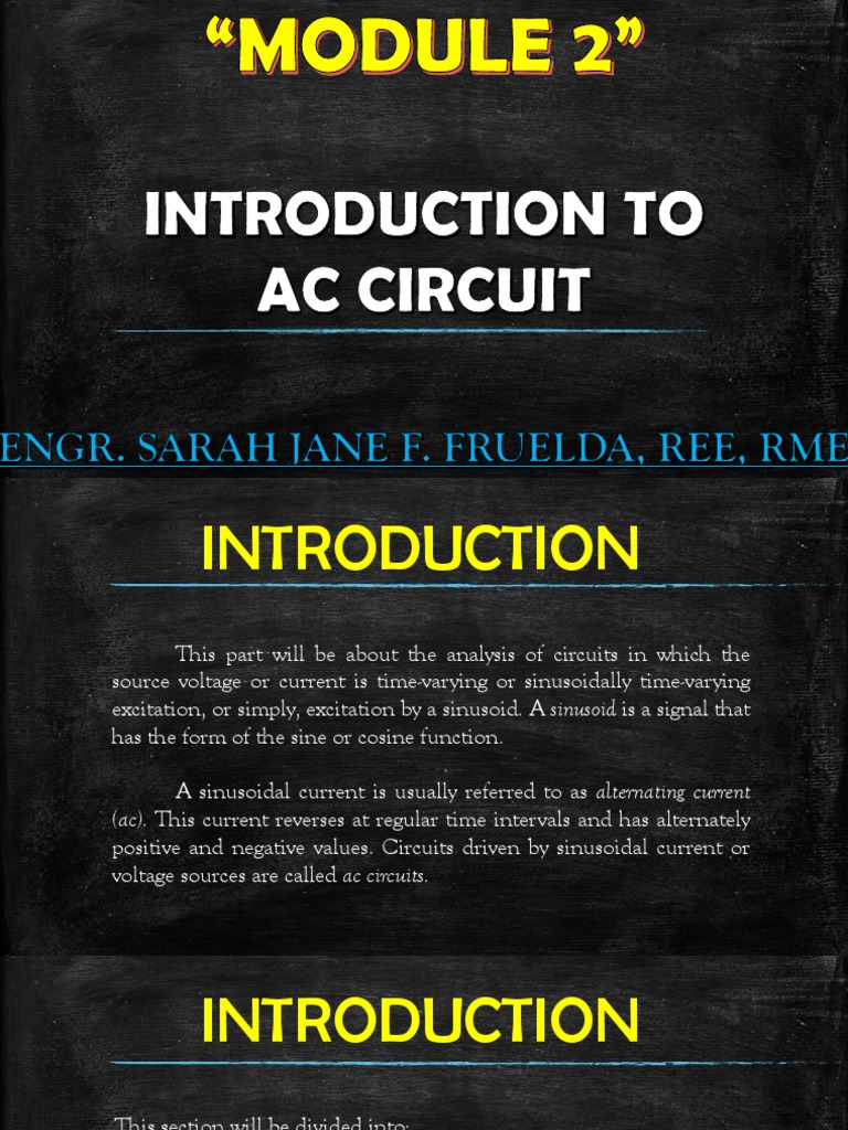 Module 2 - Introduction To Ac Circuit | PDF | Alternating Current ...
