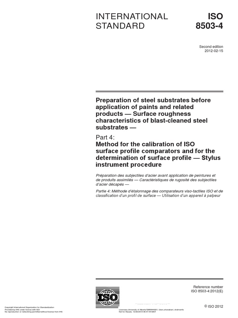 Iso 8503-4-2012-02 | PDF | International Organization For Standardization