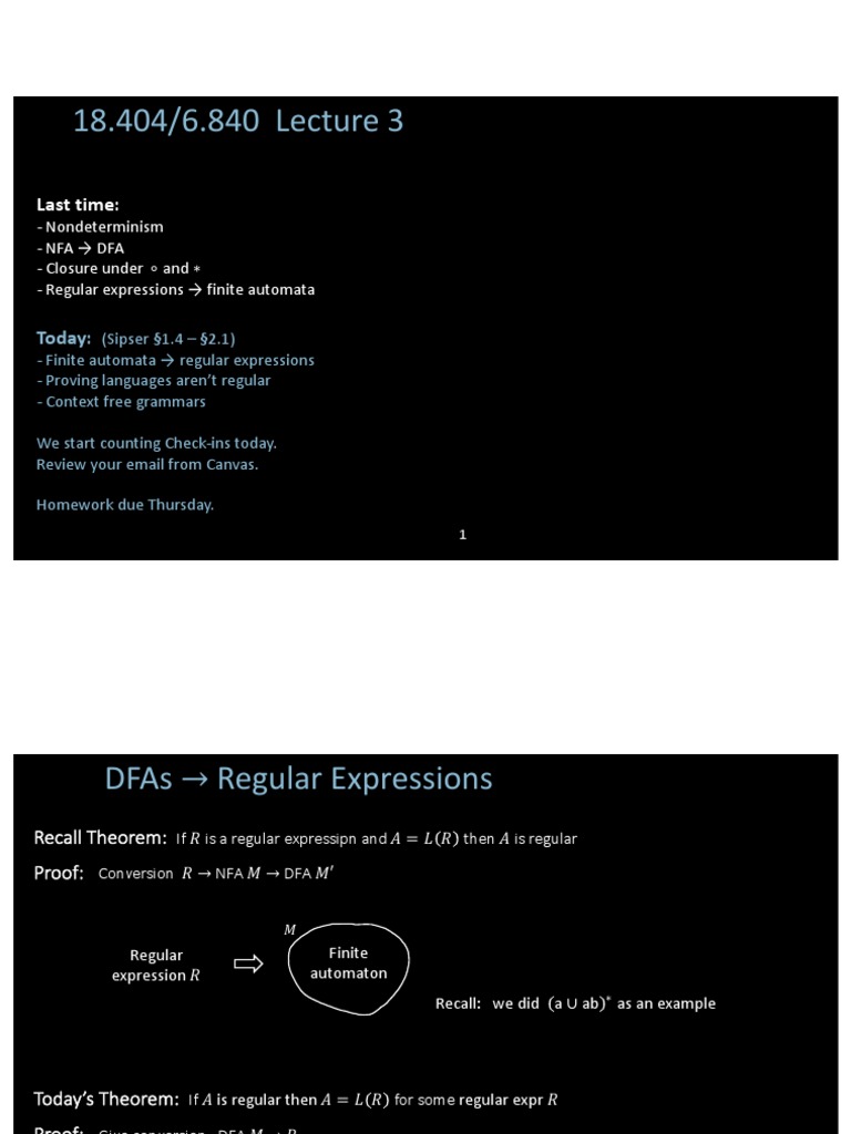 MIT18 404f20 Lec3 | PDF | String (Computer Science) | Syntax (Logic)