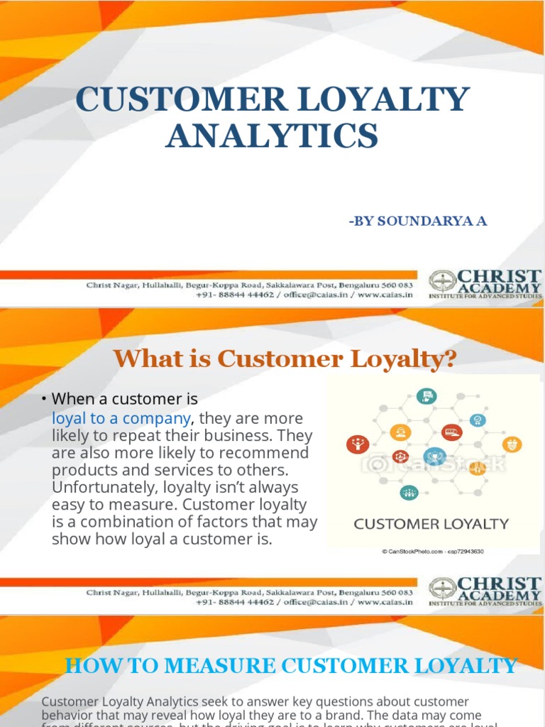 Customer Loyalty Analytics Pdf Analytics Market Segmentation