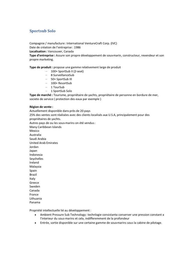 Sportsub Solo | PDF | Embarcation