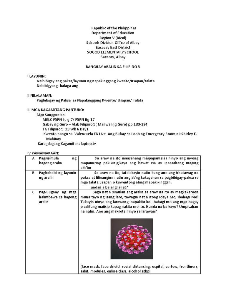 Cot Lesson Plan 1 | PDF