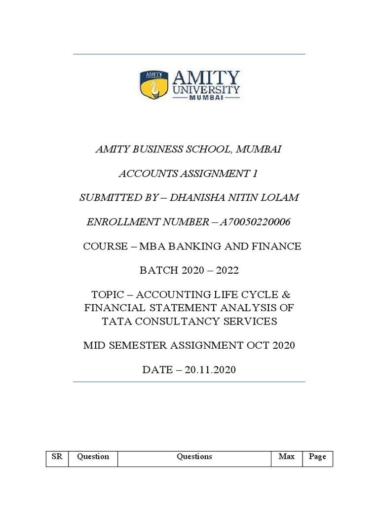 Accounts Assignment 1 | PDF | Equity (Finance) | Expense