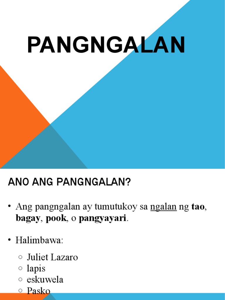 Q1 Week 4 Pangngalan | PDF