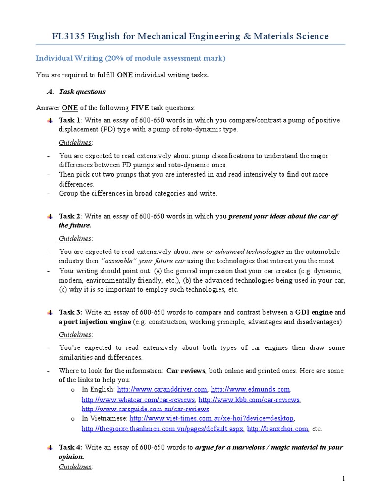 FL3153VB2-Guidelines On Individual Writing | PDF | Plagiarism ...