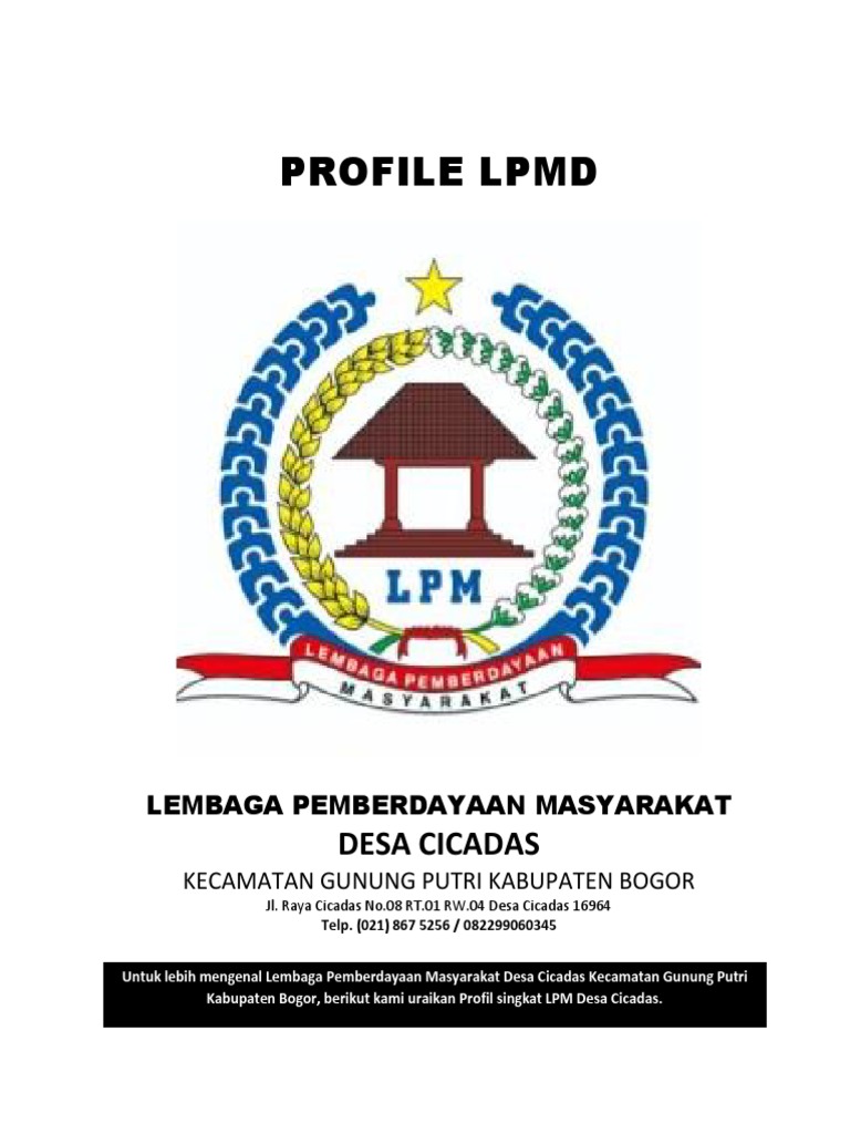 Profile LPMD Desa Cicadas | PDF