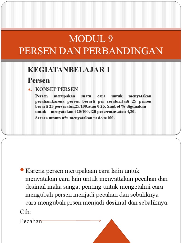 Konsep dan Operasi Persen | PDF