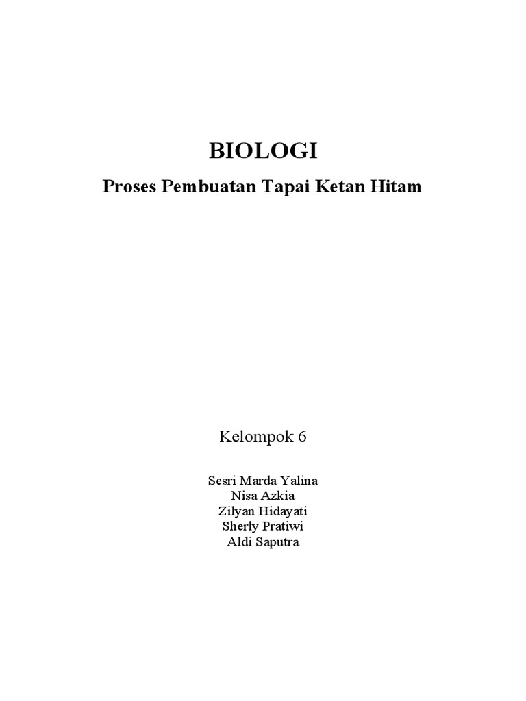 Proses Pembuatan Tapai Ketan Hitam | PDF