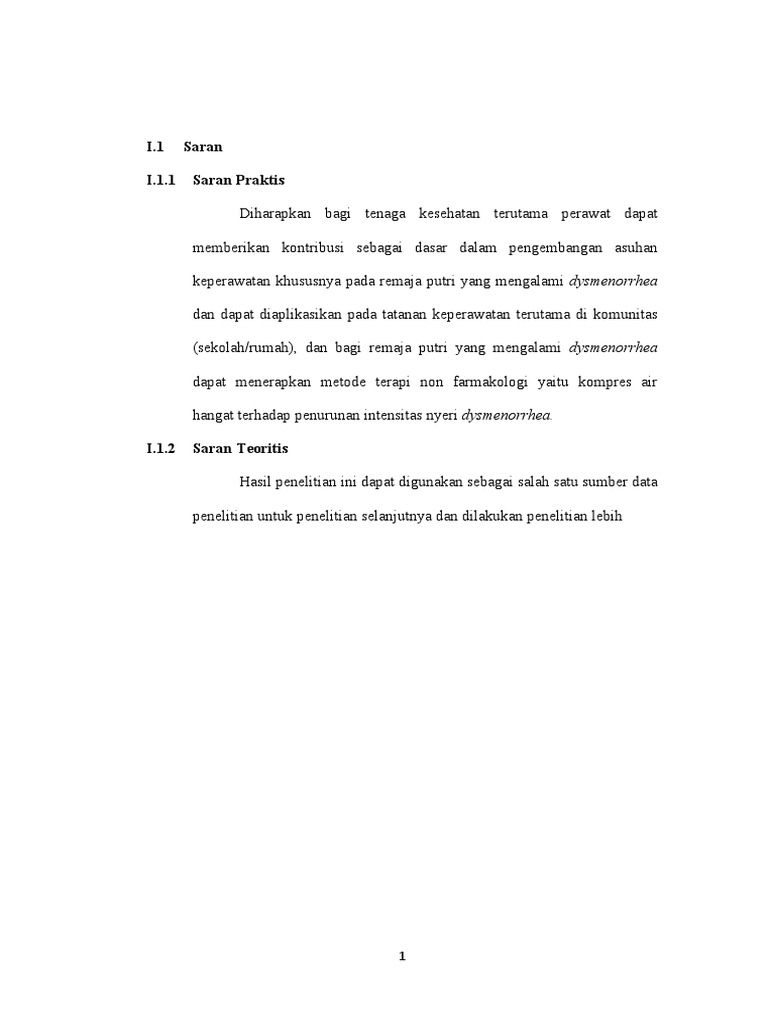 Saran Bab 6 (Lusi) | PDF