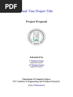 Final Year Project Proposal Template v1.5 | PDF | Feasibility Study ...