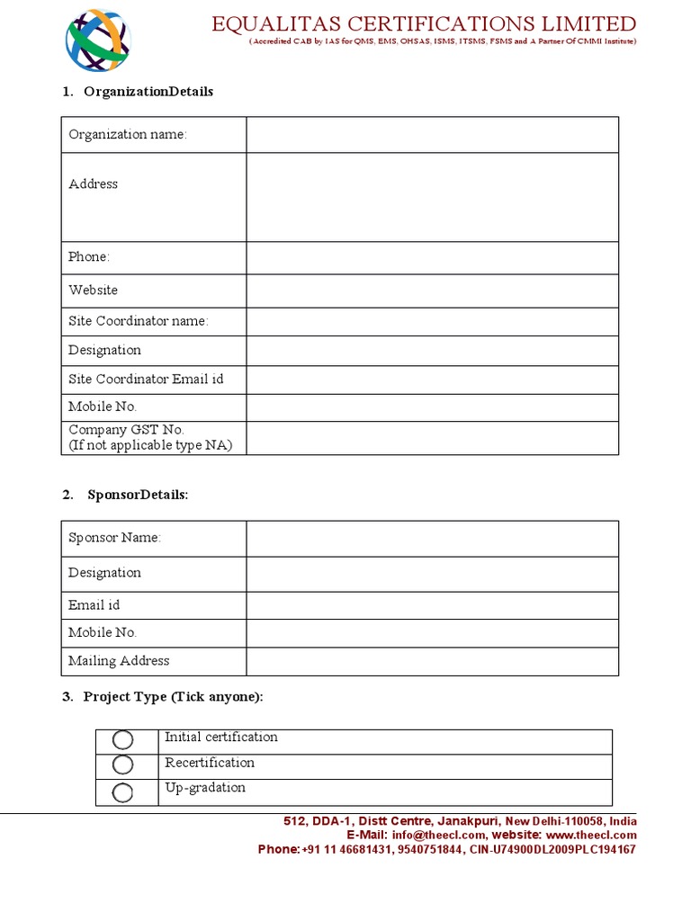 Client Input Form - CMMI - V 2 Updated | PDF | Systems Engineering ...
