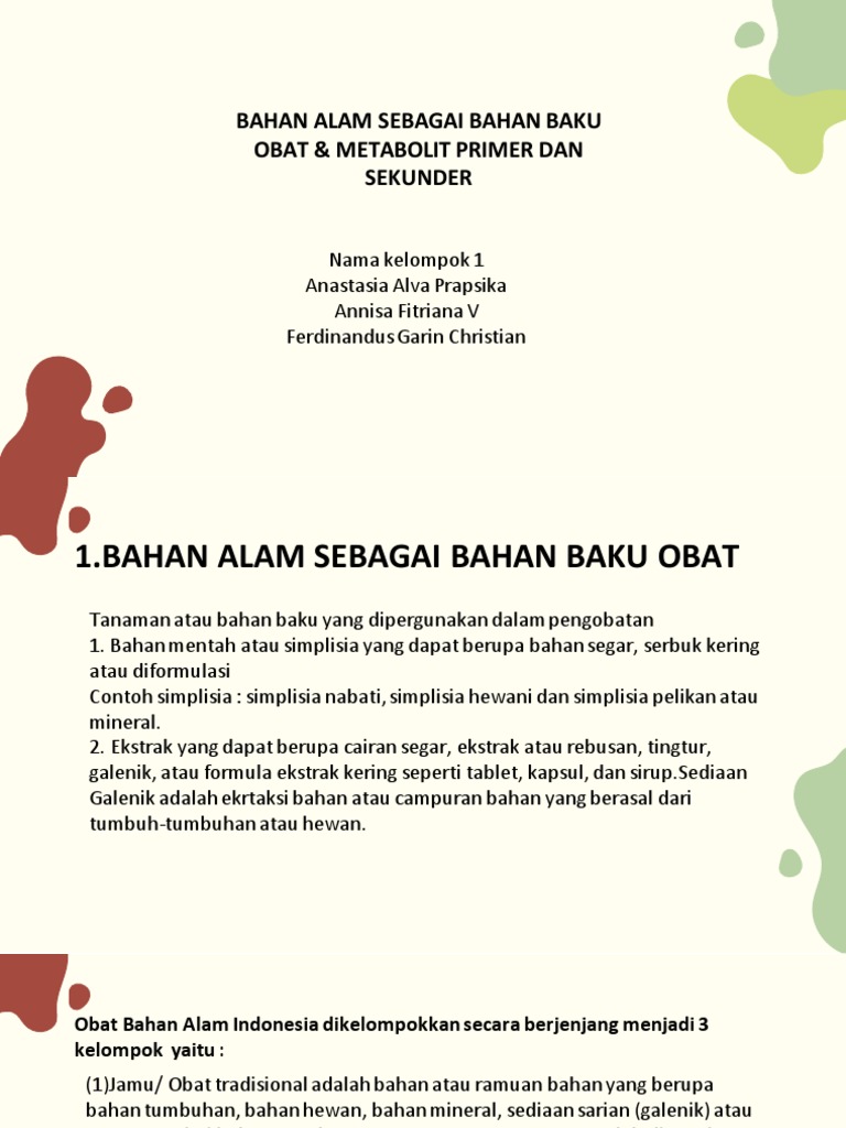 FT Bahan Alam | PDF