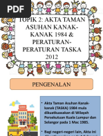 Panduan Permohonan Pendaftaran TASKA | PDF