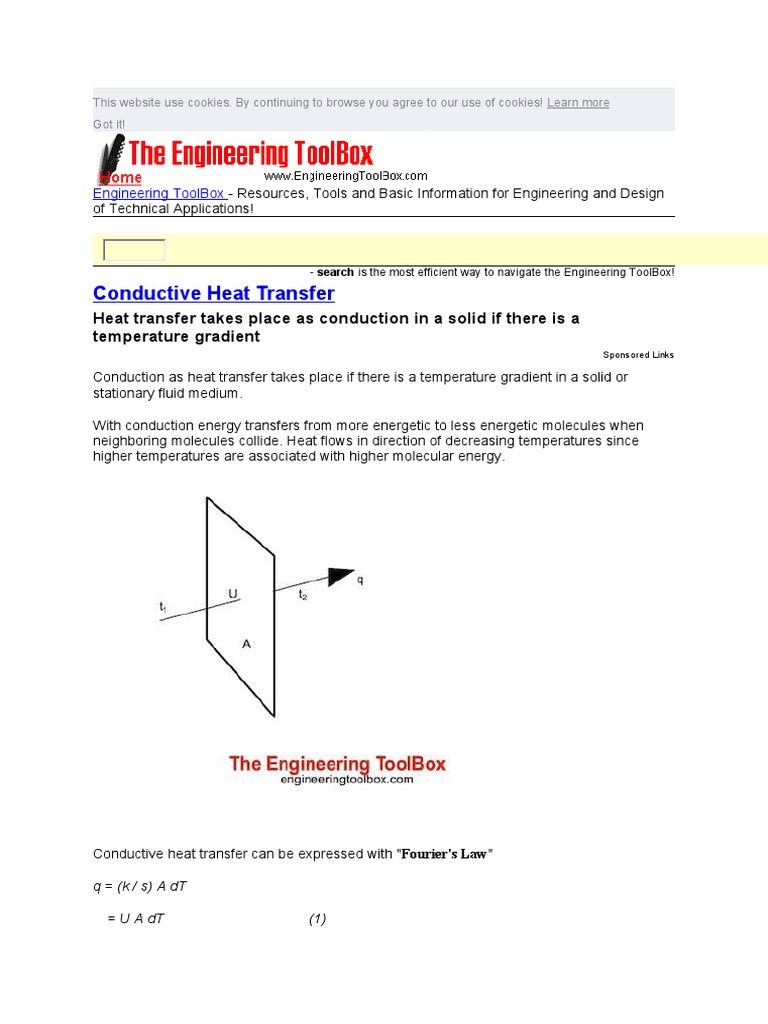 Conductive Heat Transfer | PDF | Heat Transfer | Thermal Conductivity