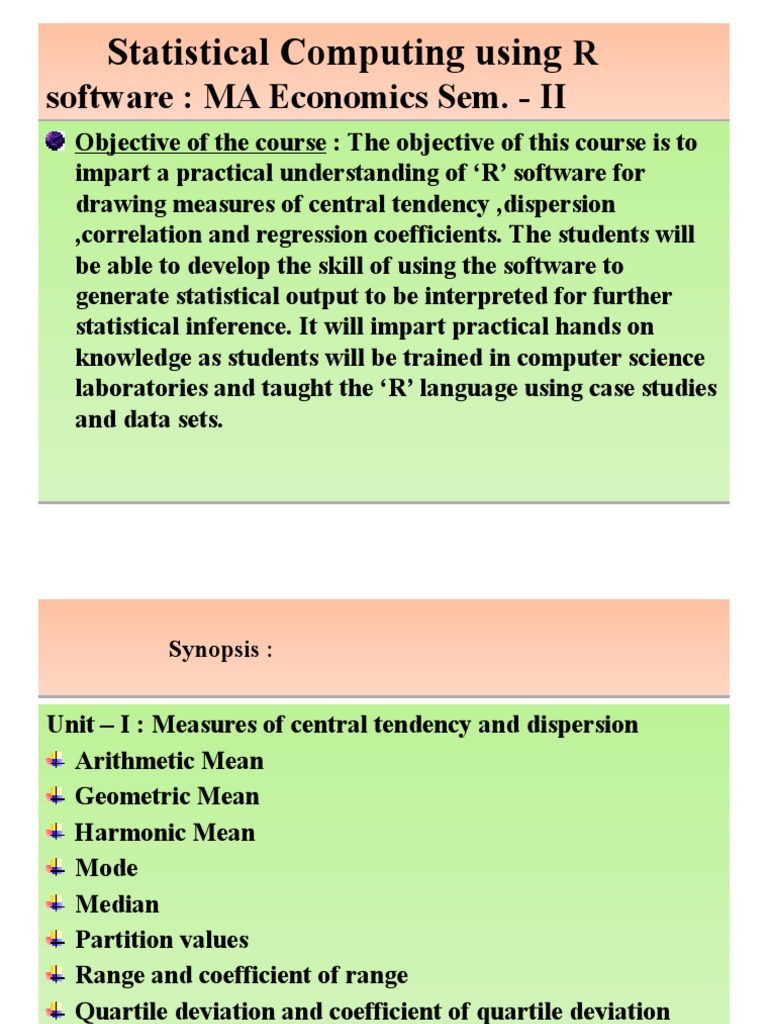 Statistical Computing Using Statistical Computing Using Pdf Multicollinearity Regression