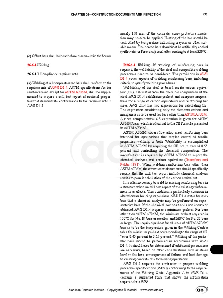 Code Requirements For Nuclear Safety-Related Concrete Structures (ACI ...