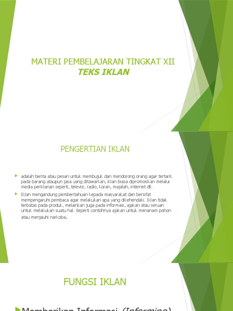 Power Point Teks Iklan | PDF