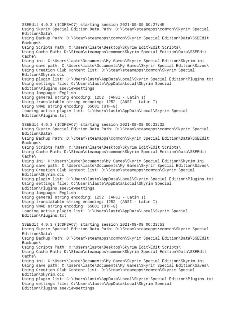 SSEEdit Log | Download Free PDF | Text File | Computing