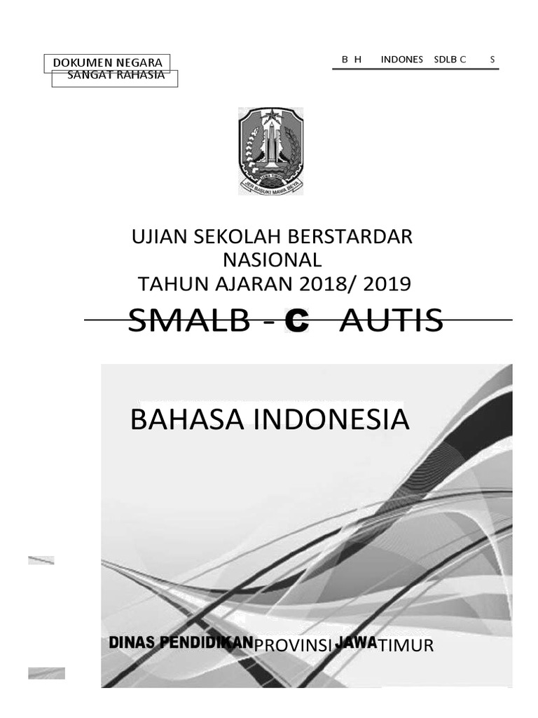 Soal Usbn B. Indonesia Smalb C | PDF