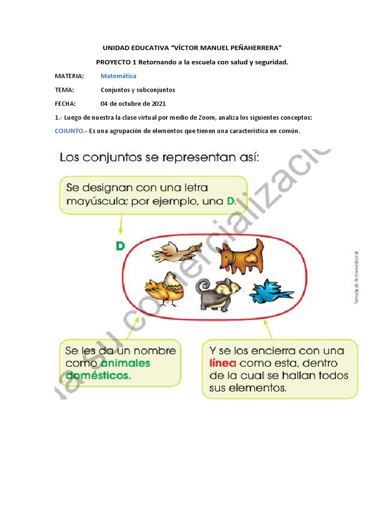 Matemática 3 - Conjuntos y Subconjuntos | PDF