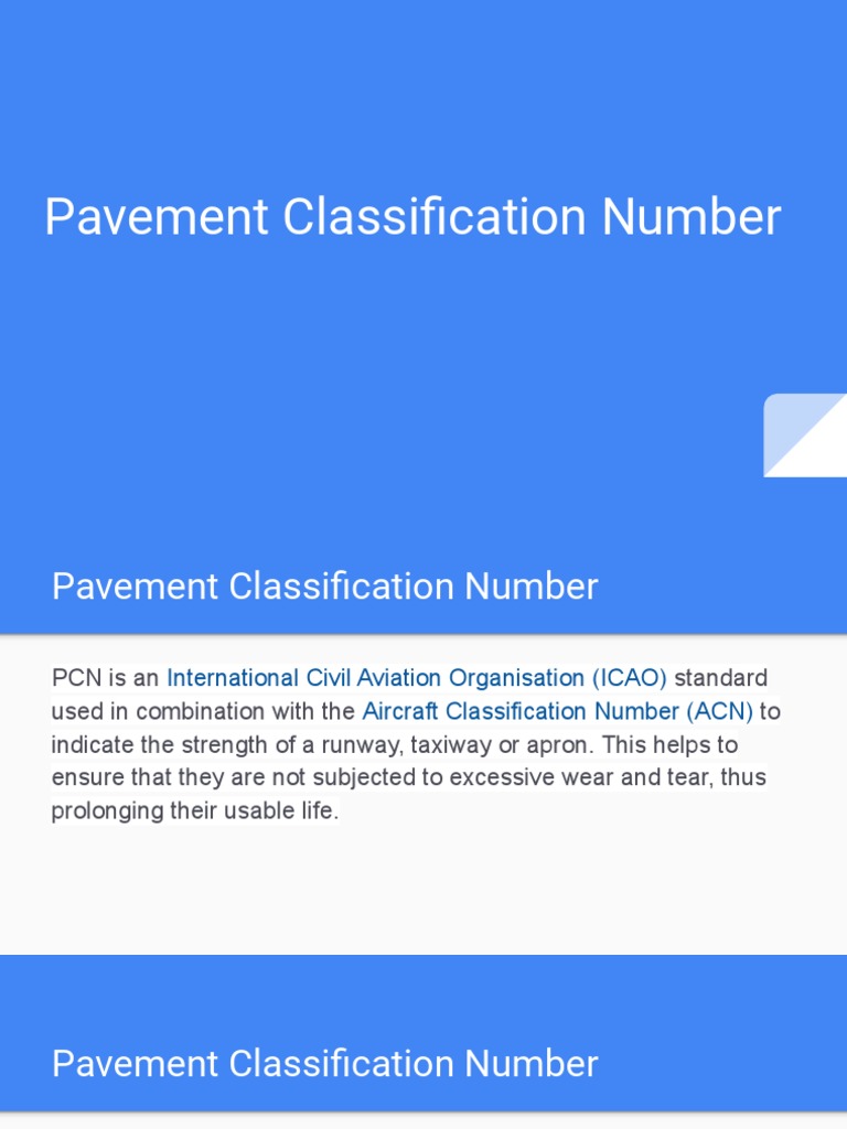 Pavement Classification Number | PDF | Aviation | Transportation ...