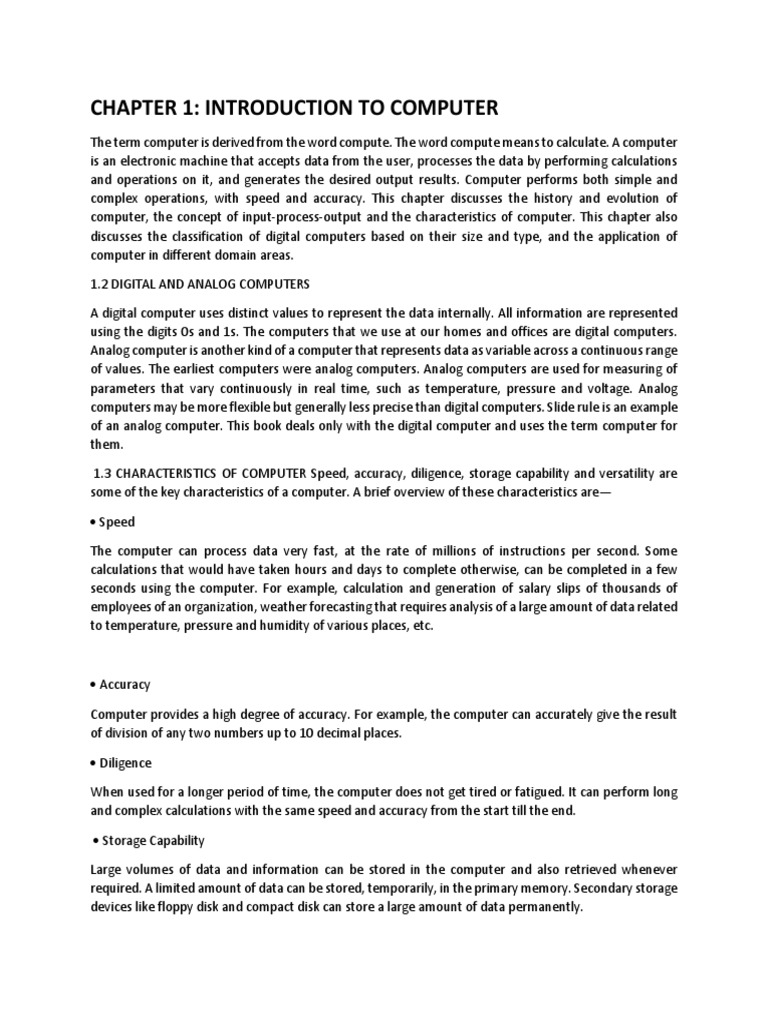 Intoduction To It | PDF | Computer Data Storage | Central Processing Unit