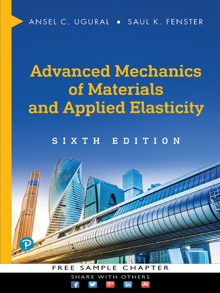 Advanced Mechanics of Materials and Applied Elasticity | PDF | Bending | Stress (Mechanics)