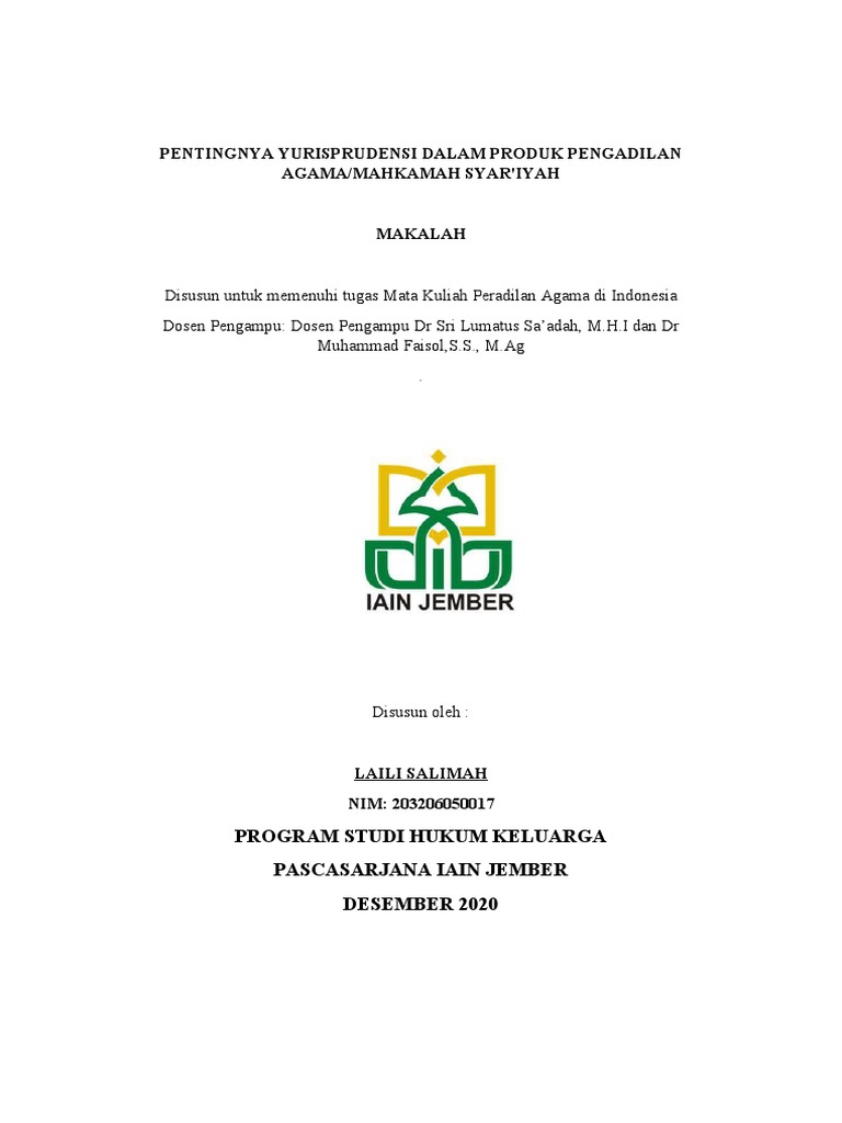 Laili Salimah 203206050017 | PDF | Hukum