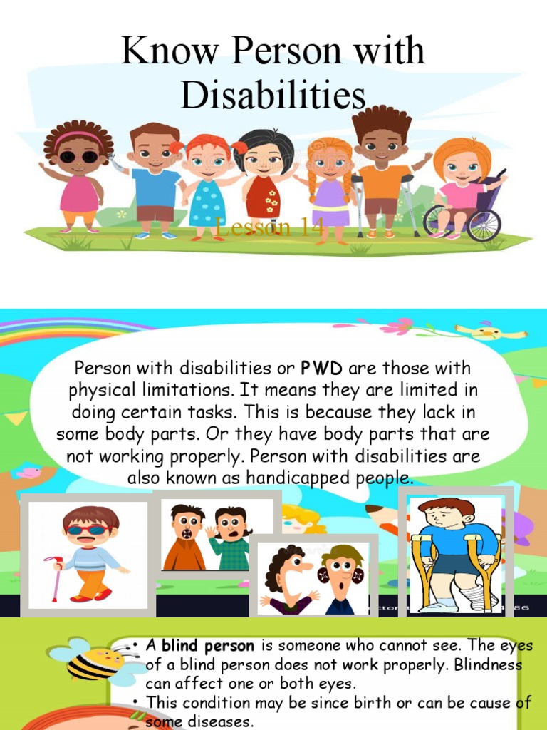 LESSON 14 Know Person With Disabilities | PDF