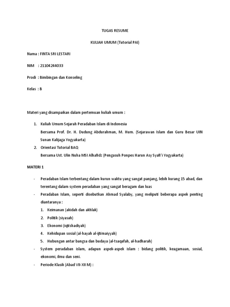 Tugas Resume | PDF