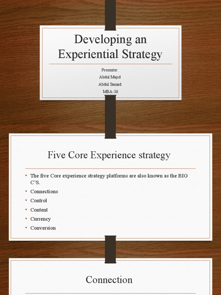 Developing Experiential Strategy | PDF | Brand | Customer Experience