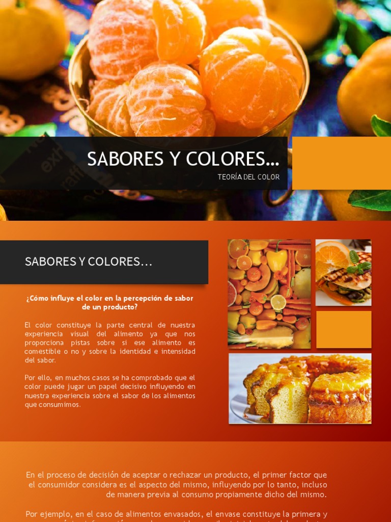 Sabores y Colores | PDF | Sabor | Color