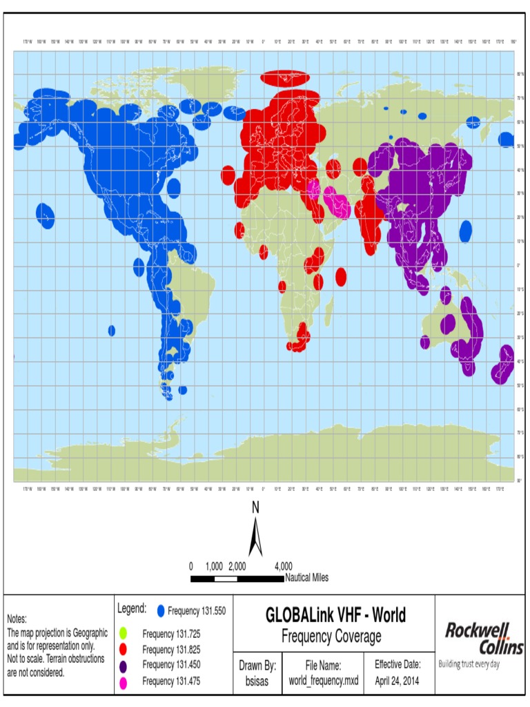 VHF Frequency Coverage Map | PDF | Map | Cartography