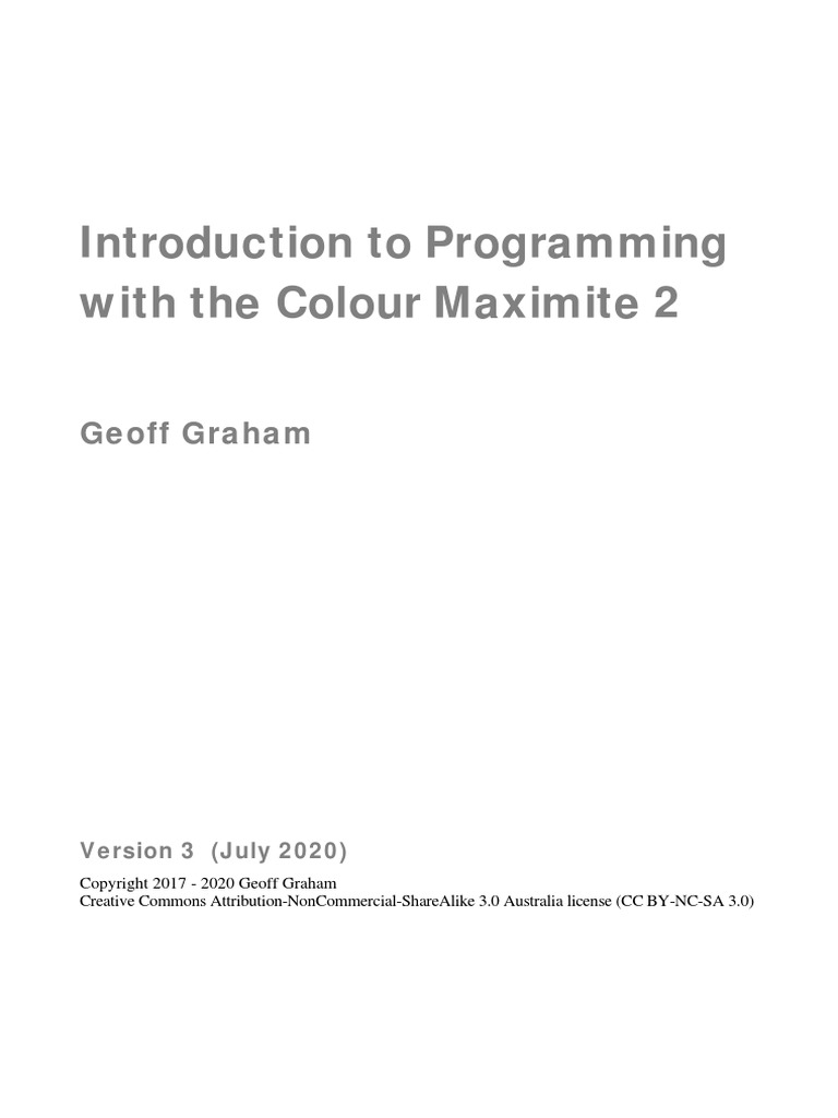 Programming With The Colour Maximite 2 | PDF | Trigonometric Functions ...