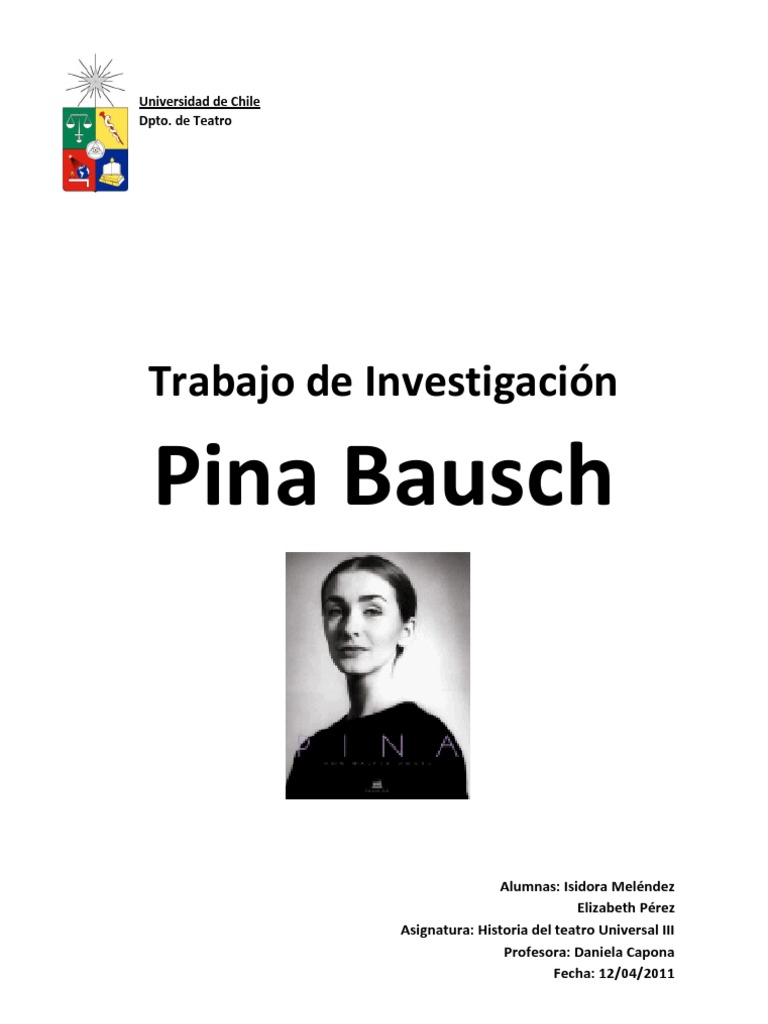 Pina Bausch: Revolución en la Danza | PDF | Bailes | Ballet