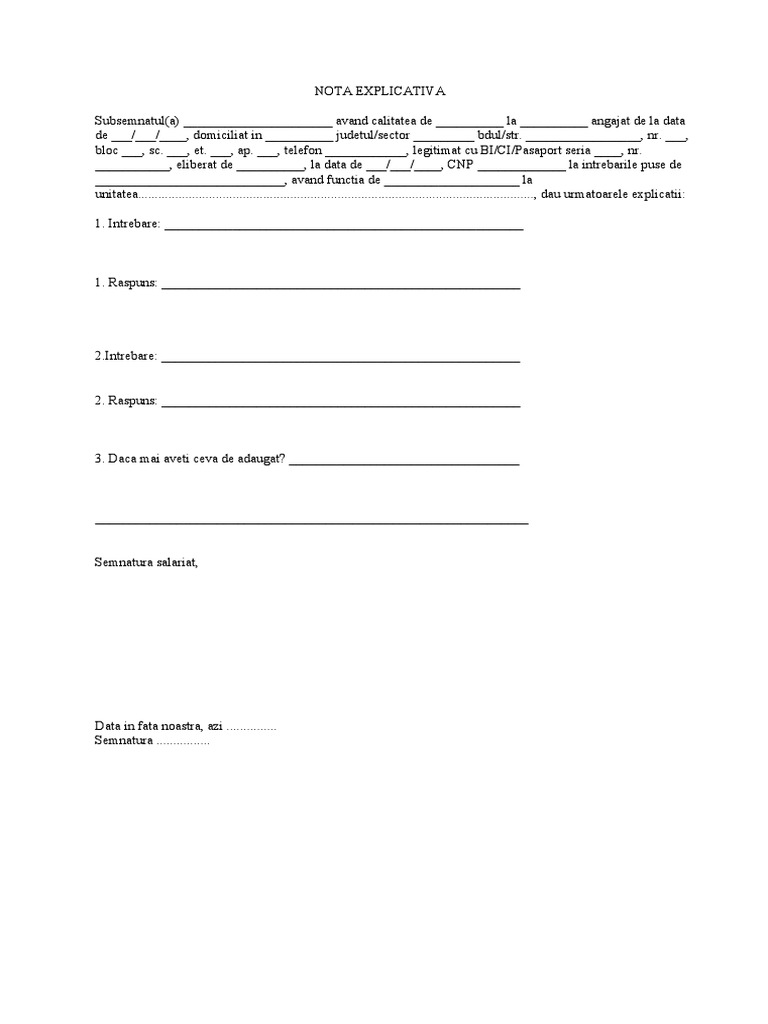 Nota Explicativa | PDF