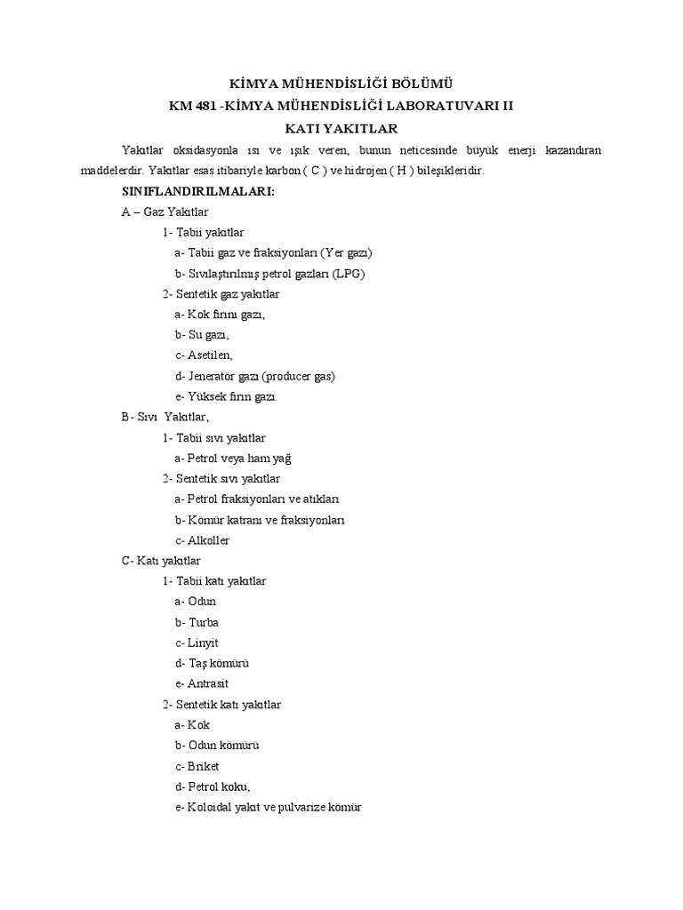 2b Kati Yakitlar | PDF