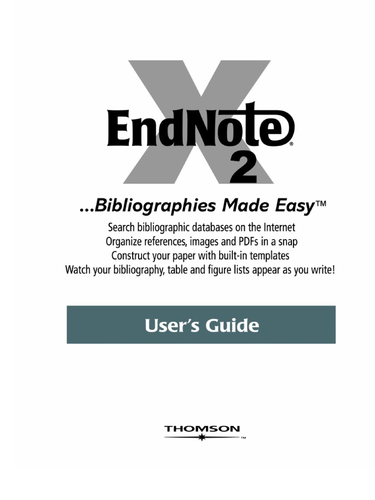 Manual Endnote X2 | PDF | Citation | Microsoft Word