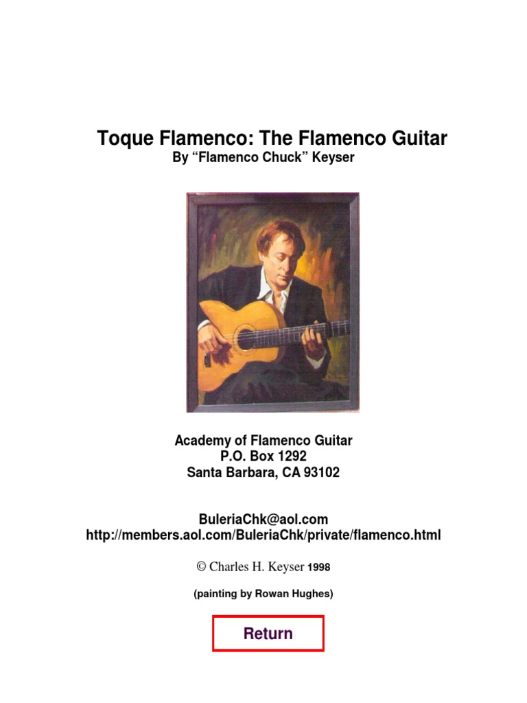 Toque Flamenco: The Flamenco Guitar: by "Flamenco Chuck" Keyser | PDF ...