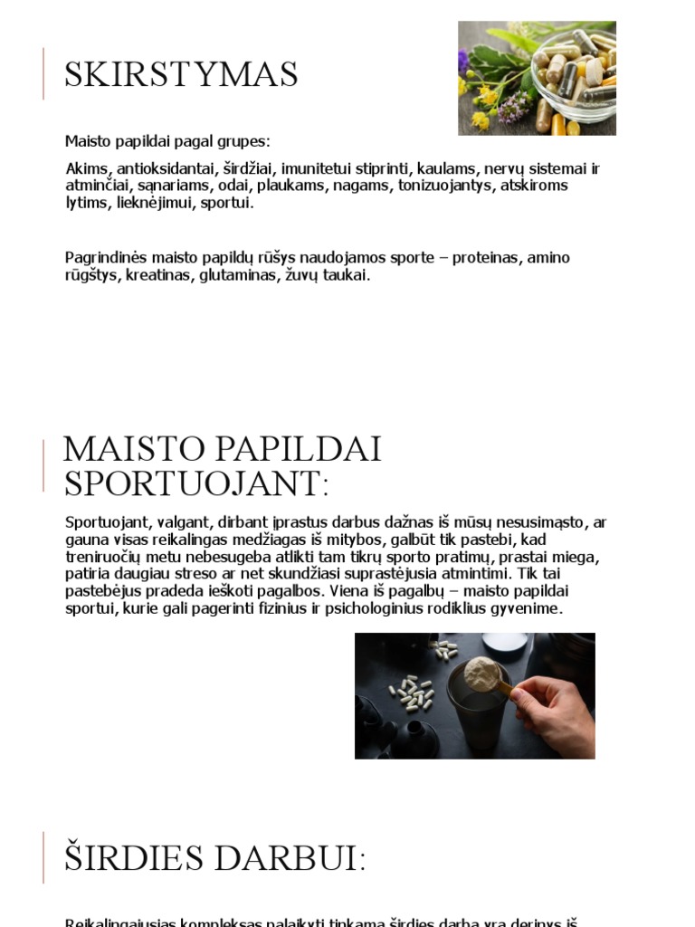 Maisto Papildai | PDF