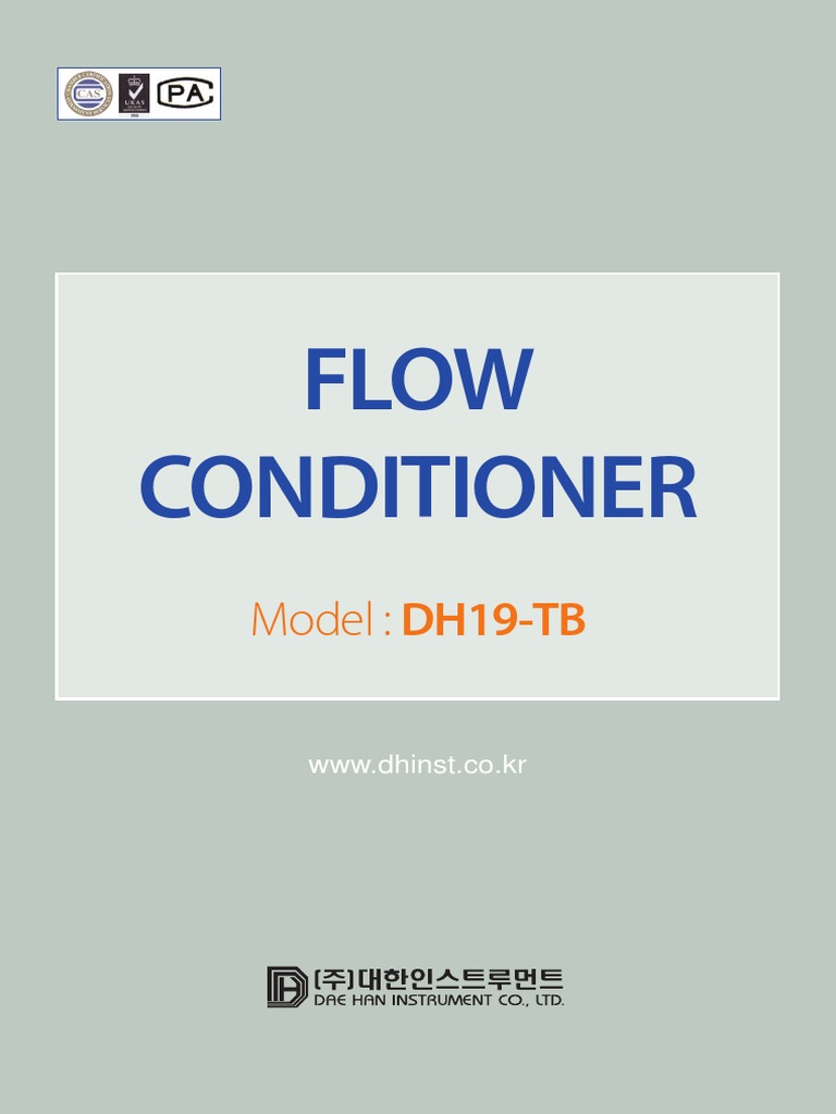 Flow Conditioner: Model: DH19-TB | PDF | Technology & Engineering