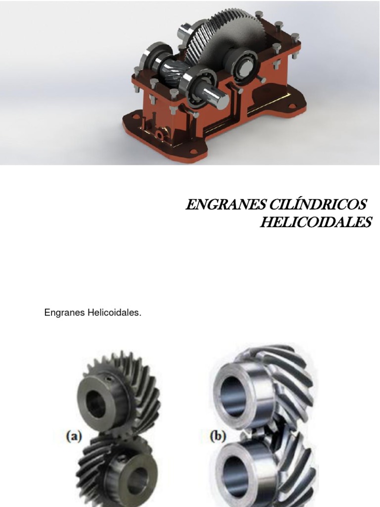 Engranajes Cilíndricos de Dientes Helicoidales 2021 | PDF | Engranaje ...
