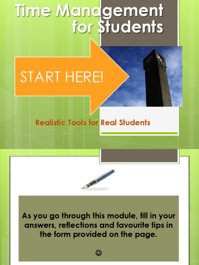 Time Management For Students | PDF