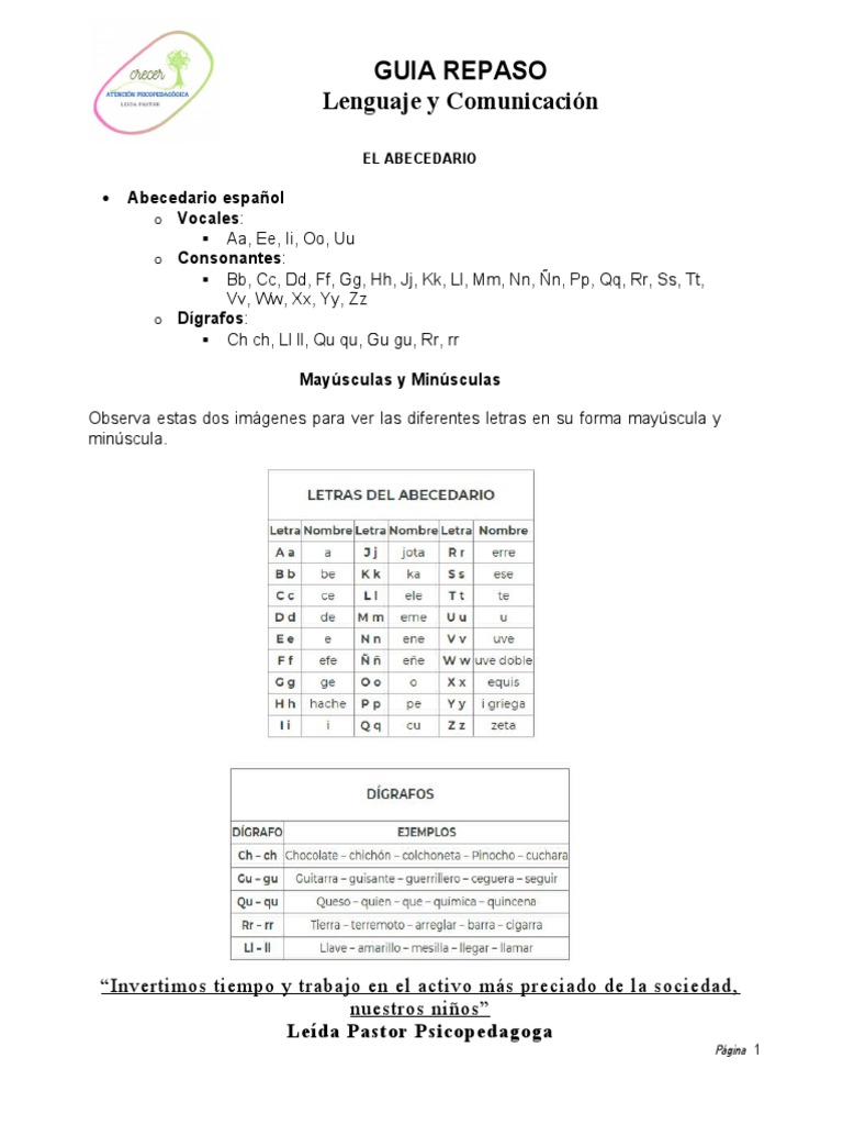 Guia Repaso 2do y 3er Grado | PDF | Lingüística | Fonética