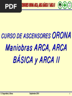 Orona Arca III Puesta en Marcha y Solucion de Averias | PDF | Ascensor | Ingenieria Eléctrica