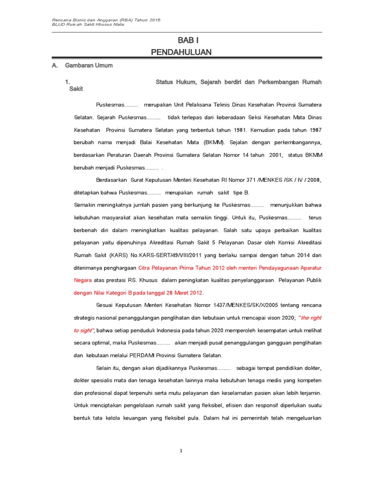 Contoh RBA Puskesmas | PDF | Bisnis | Kesehatan Holistik