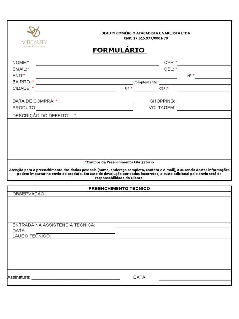 Formulario Sac - XLSX 2 | PDF